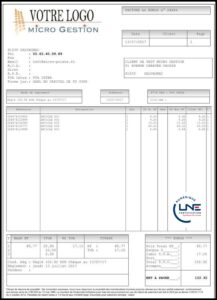 Mentions légales pour les factures
